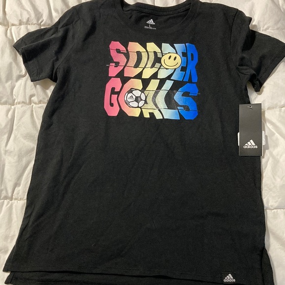 adidas | Shirts & Tops | Nwt Girls Large Adidas Soccer Tee | Poshmark